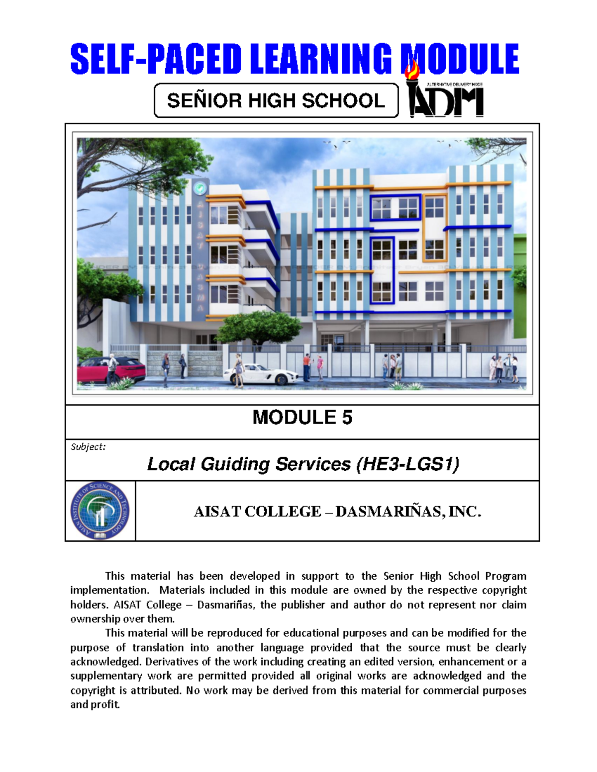 NSM Module 4 HE3 LGS1 annotation - SELF-PACED LEARNING MODULE MODULE 5 ...