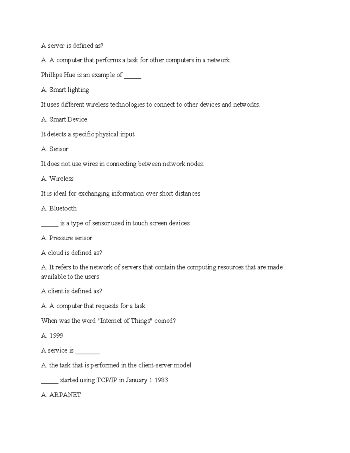 Finals dndndndj - Aserverisdefinedas? A. PhillipsHueisanexampleof ...