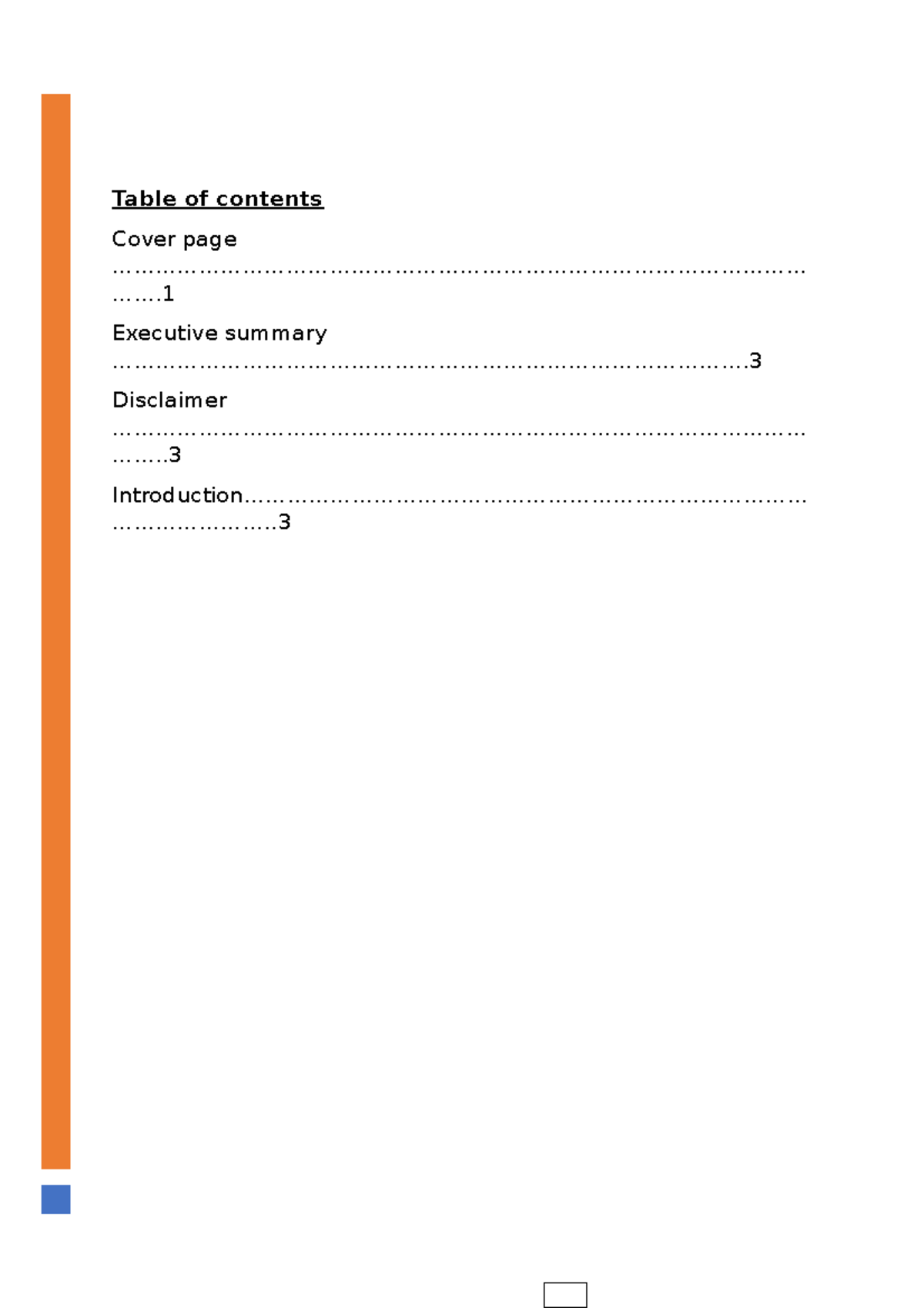 Professional practice report 2 - Table of contents Cover page - Studocu