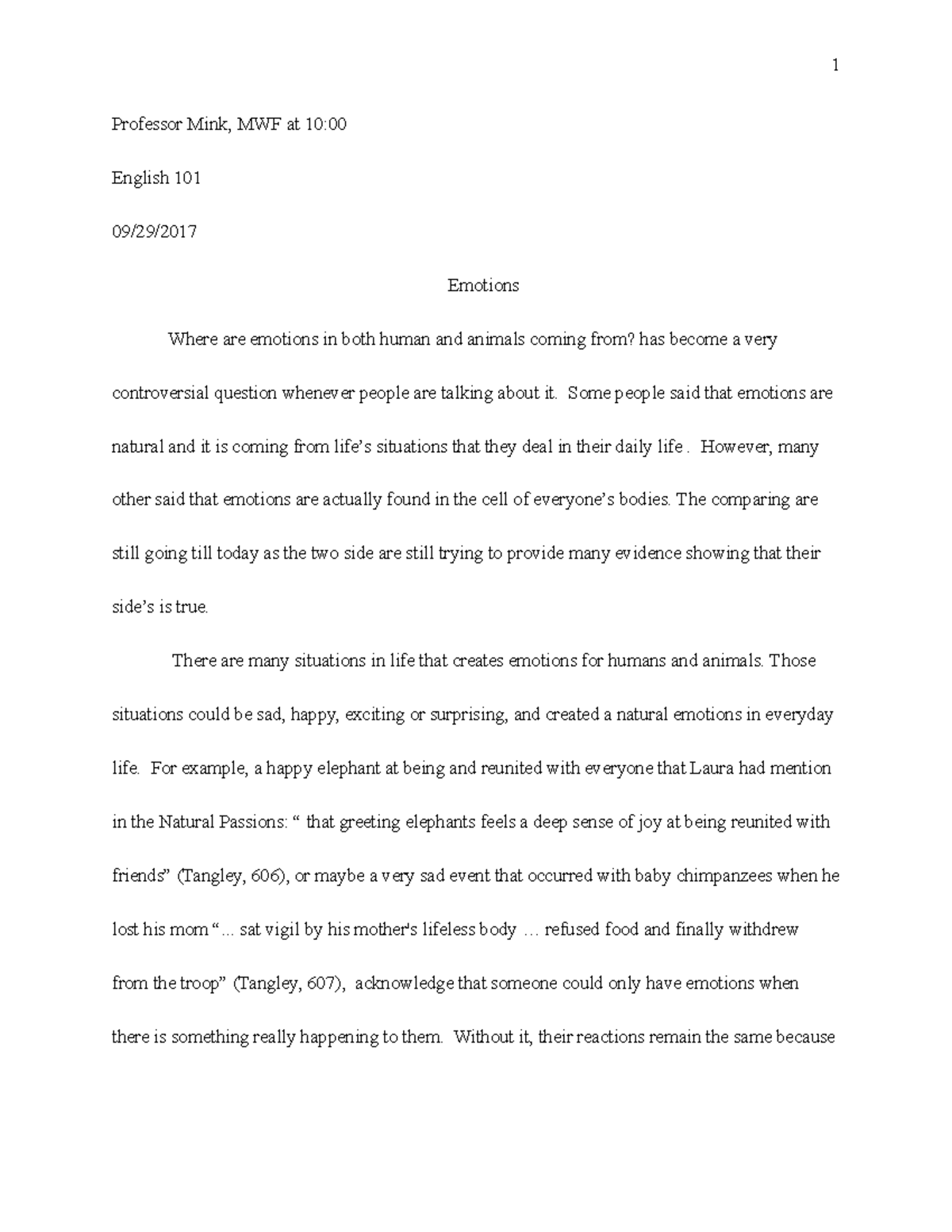 AP Synthesis Essay - Professor Mink, MWF at 10: English 101 09/29 ...