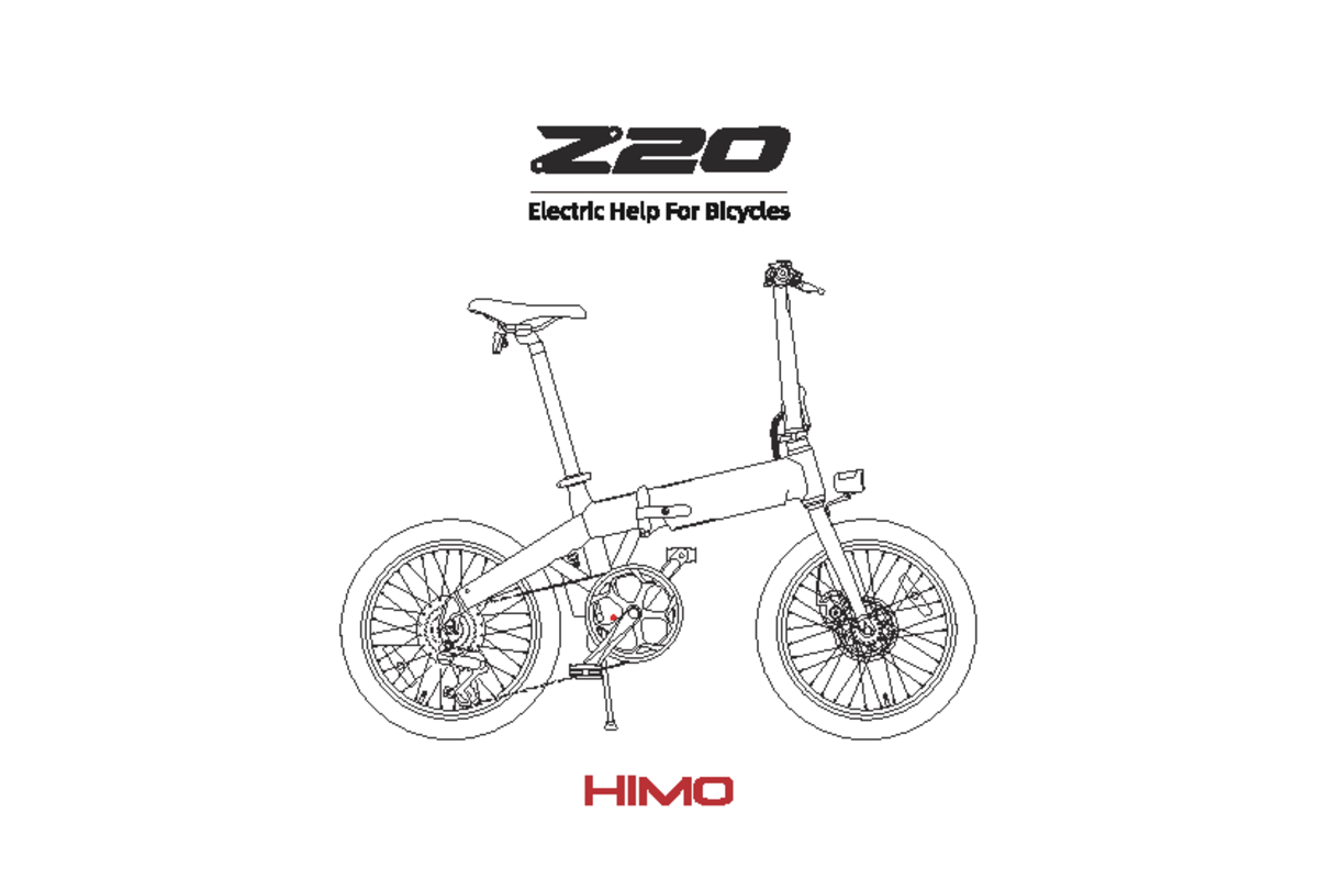 Himo Z20 User Manual - Precautions for use E-Scooter and E-Bike laws di ...