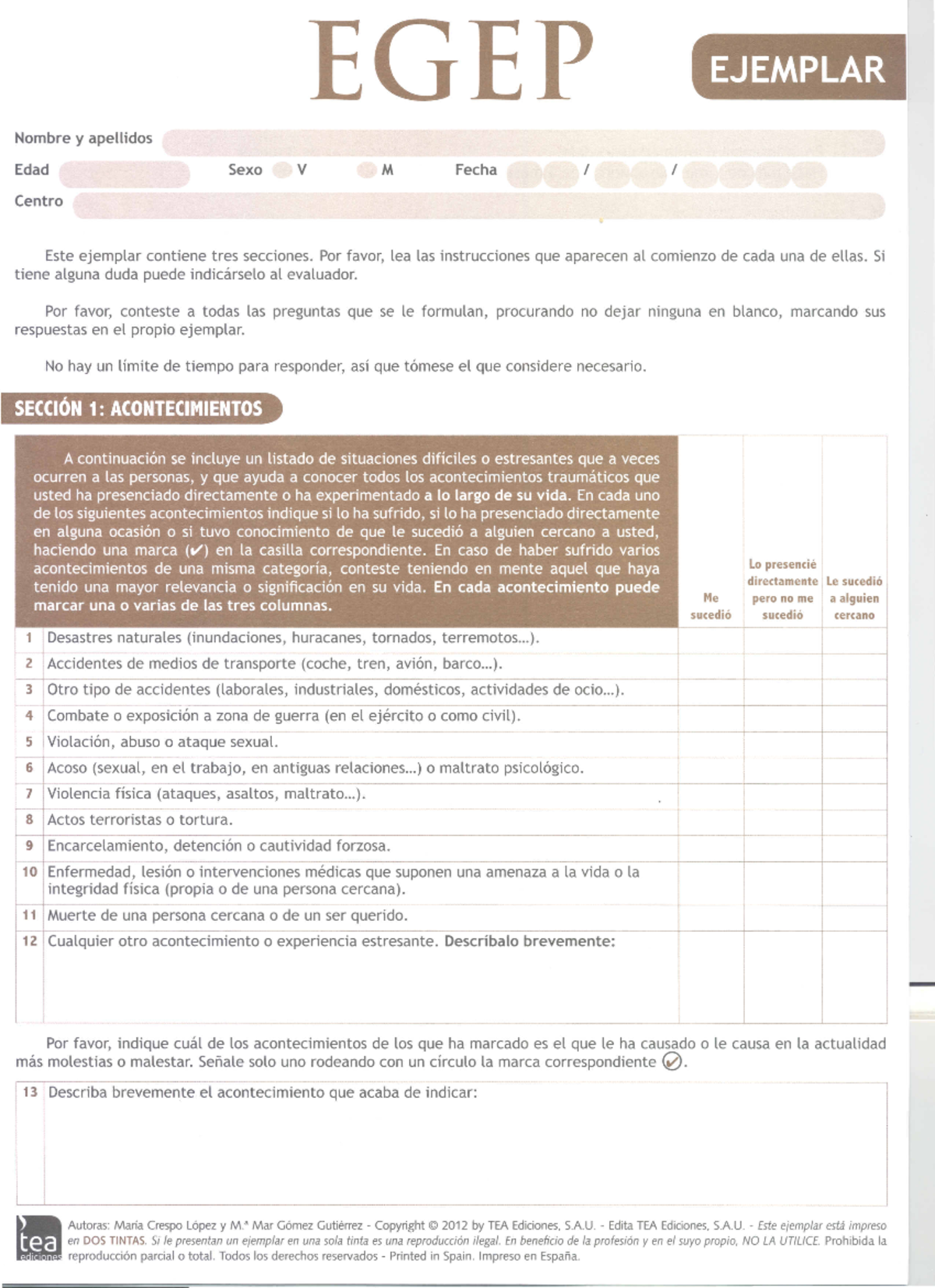 EGEP - Psicologia - Studocu