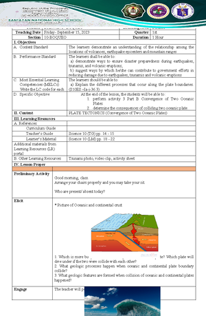 09-11-23 W2D1 TYPE OF Plate Boundaries - School Bantayan National High ...