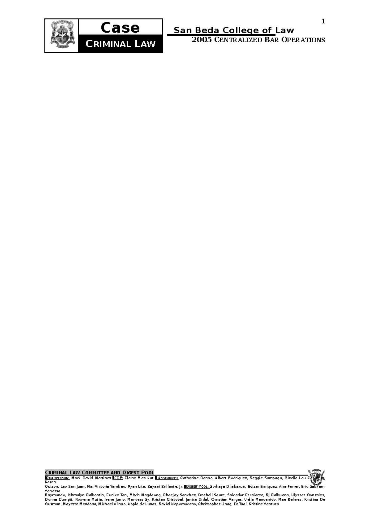 Case-Digest-Criminal-Law - Case CRIMINAL LAW 1 San Beda College of Law ...