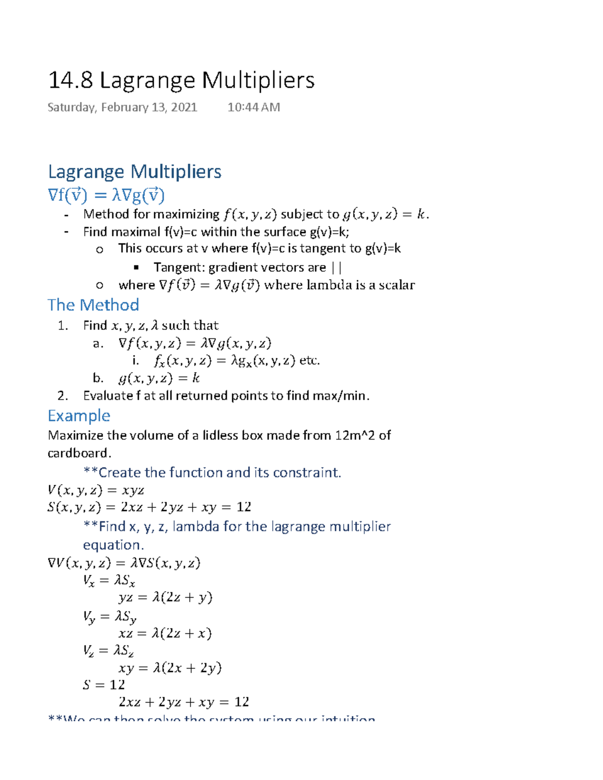 14-8-lagrange-multipliers-lagrange-multipliers-f-v-g-v