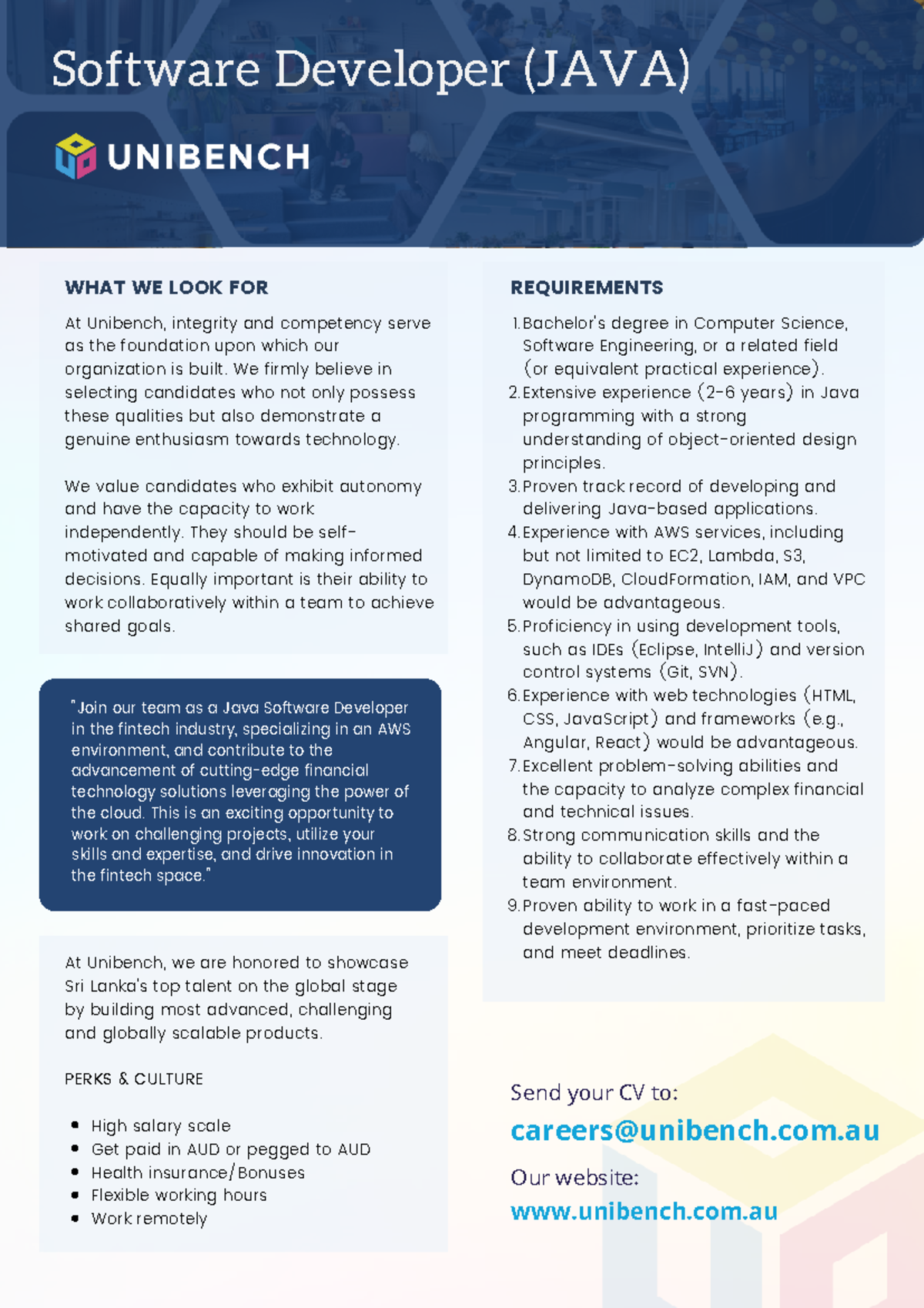 SE JD - engineer notes for interview - Software Developer (JAVA) At ...