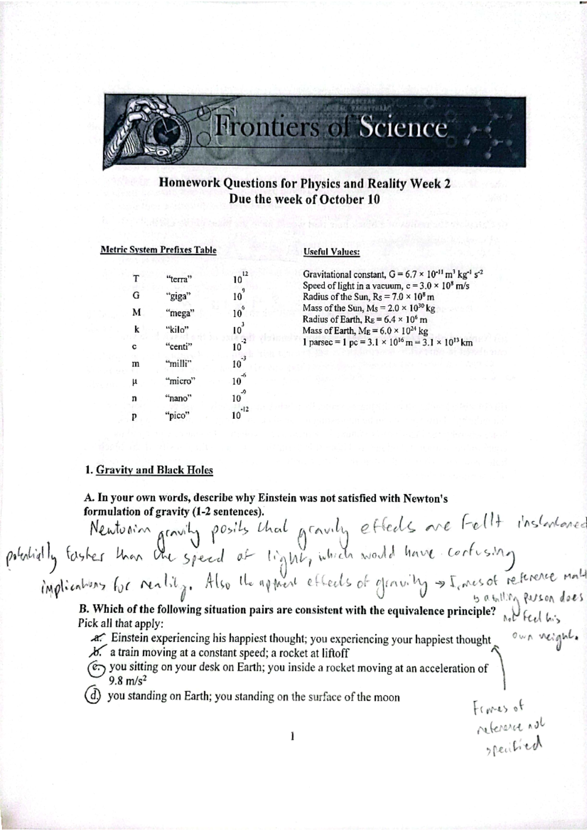 PR2 - Answers to PR2 HW - CC1000 - Columbia University - Studocu