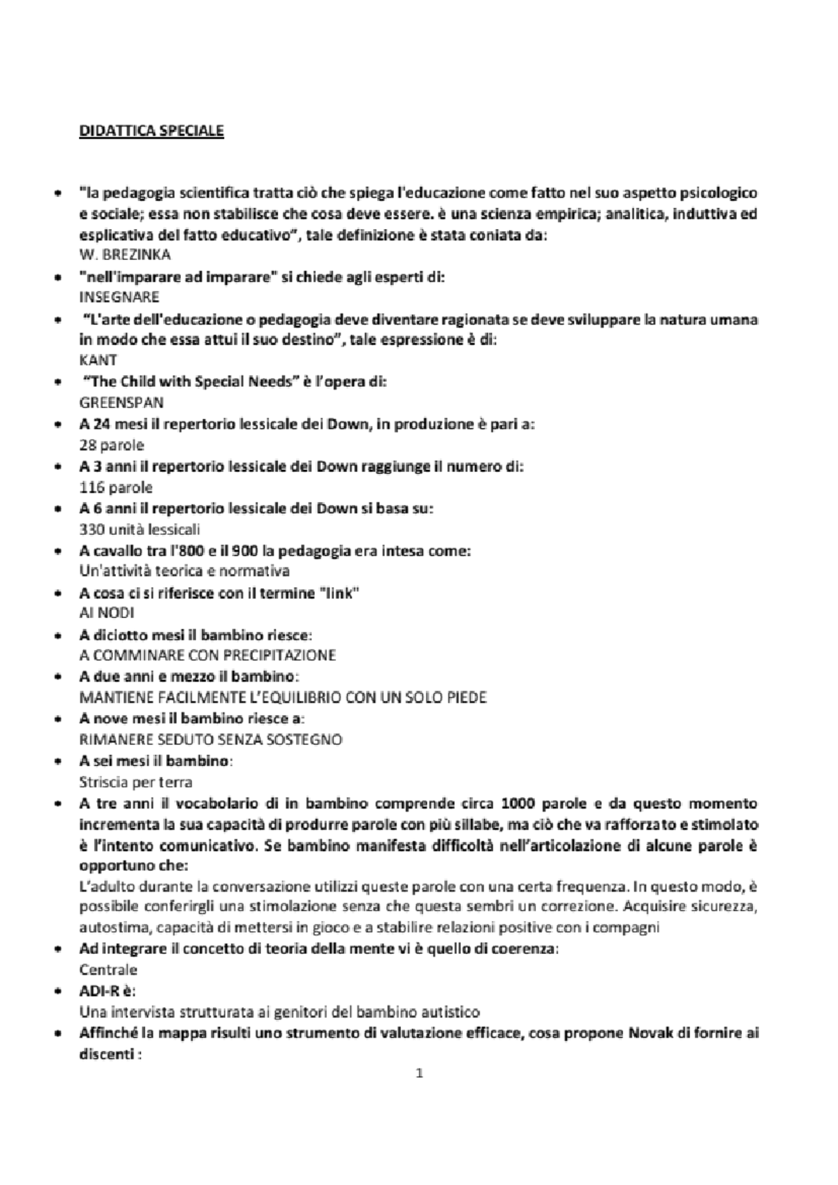 Docsity domande e risposte prova d esame didattica speciale uni pegaso - Scienze dell’educazione ...