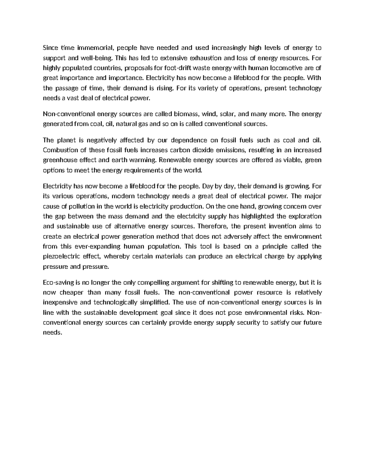 chapter#1 thesis - Since time immemorial, people have needed and used ...