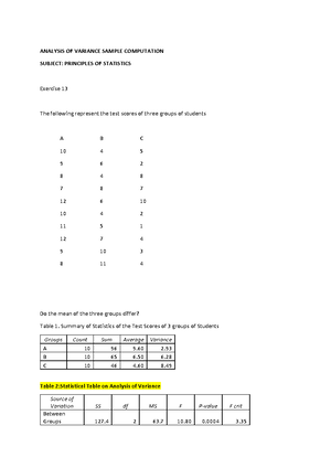 Pearson R Sample Computation - PEARSON R SAMPLE COMPUTATION SUBECT: EDUC 102- PRINCIPLES OF ...
