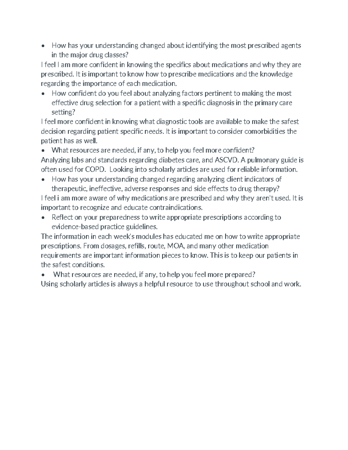 NR 565 course reflection - How has your understanding changed about identifying the most ...