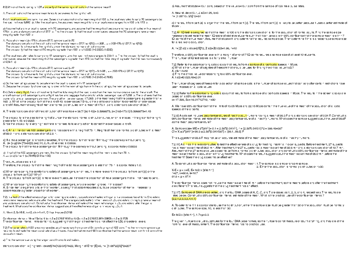 Stat 3 - midterm 3 cheat sheet - Which of the following is NOT a ...