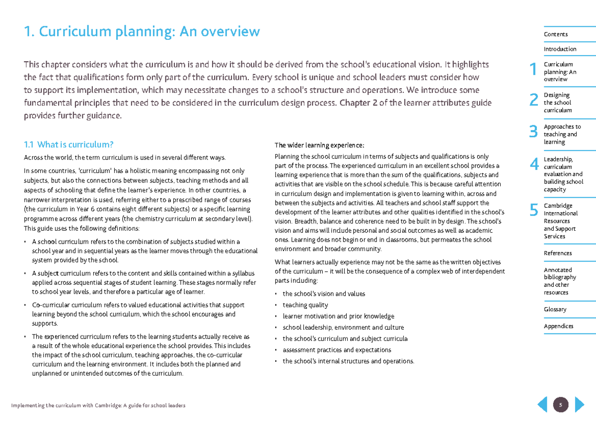 271332 curriculum planning an overview - This chapter considers what ...