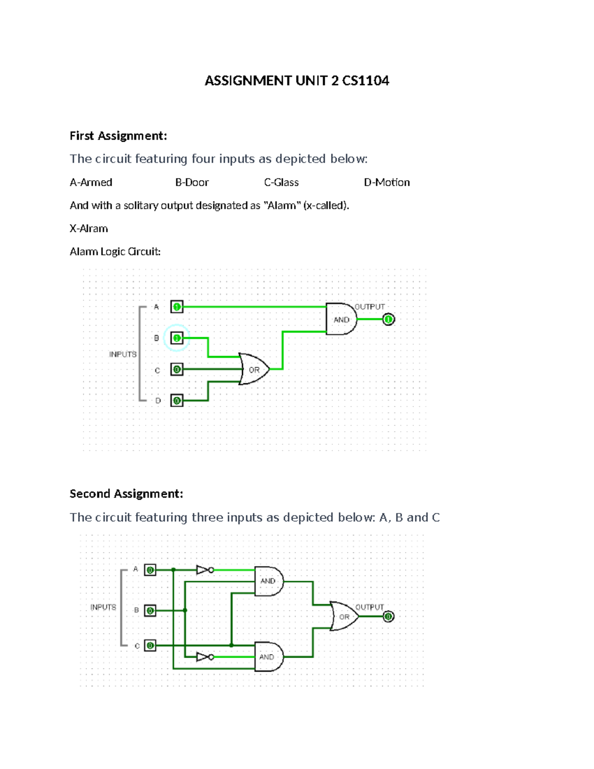 Assignment Unit 2 Courage Lectures 1222 Edit Assignment Unit 2 Cs First Assignment The