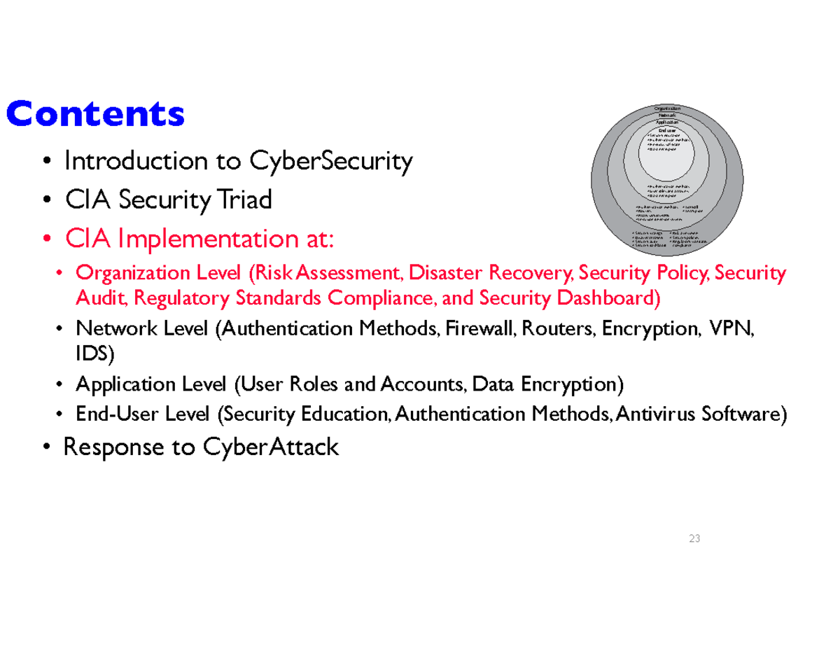 Net Sec - Module 1 - Intro (Part 2) - Dr Manshaei - Contents ...