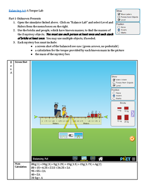 AP Physics Lab Report #1 - Tumble Buggies Shaan Patel Group Members ...