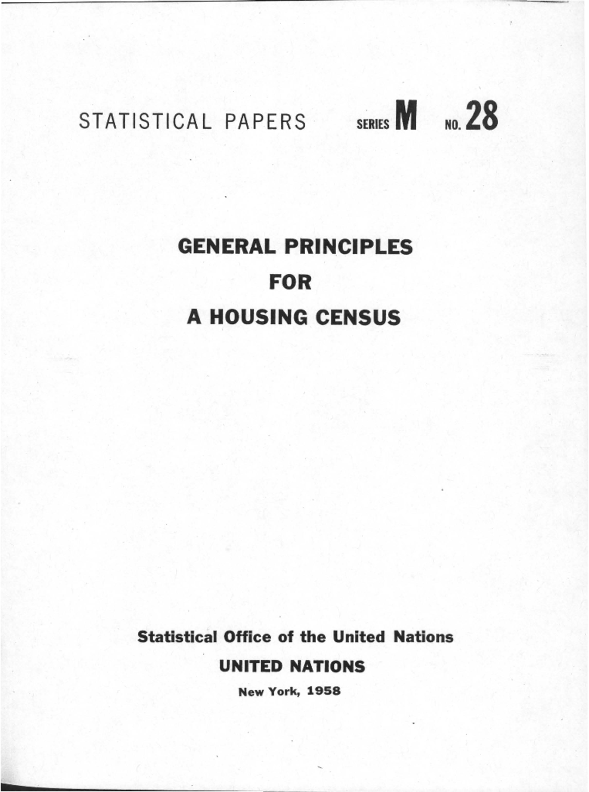 Series M28-E - question-answer - STATISTICAL PAPERS SERIES M No 8 ...
