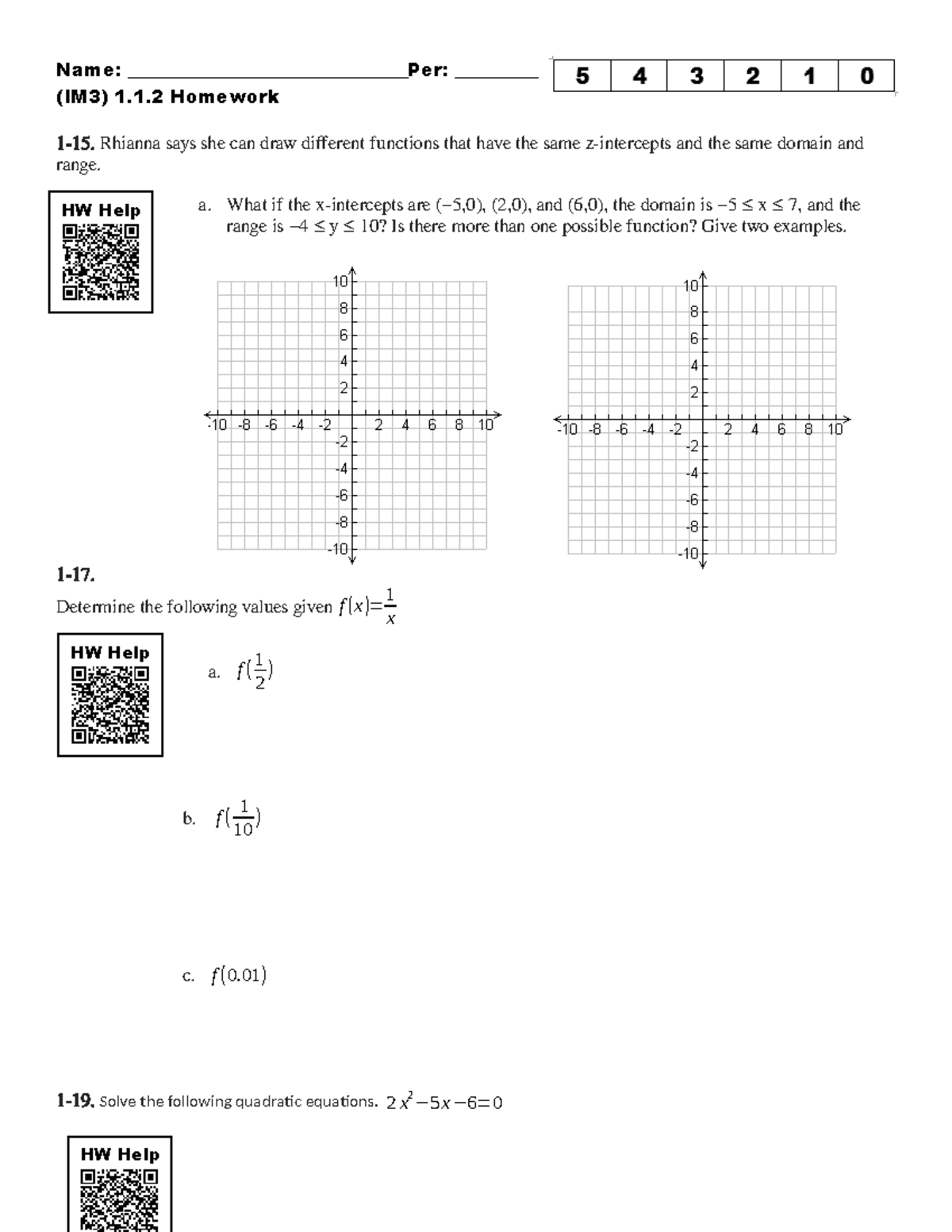 IM3 1.1.2 HW - I need this free document - Name ...