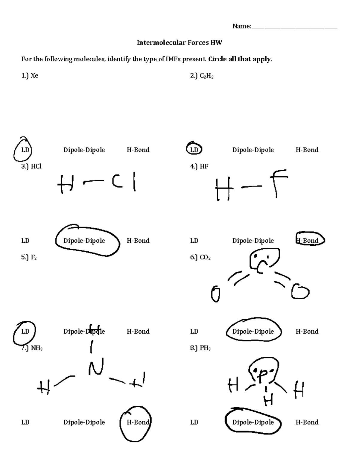 IMF HW - practice questions from class - Name ...