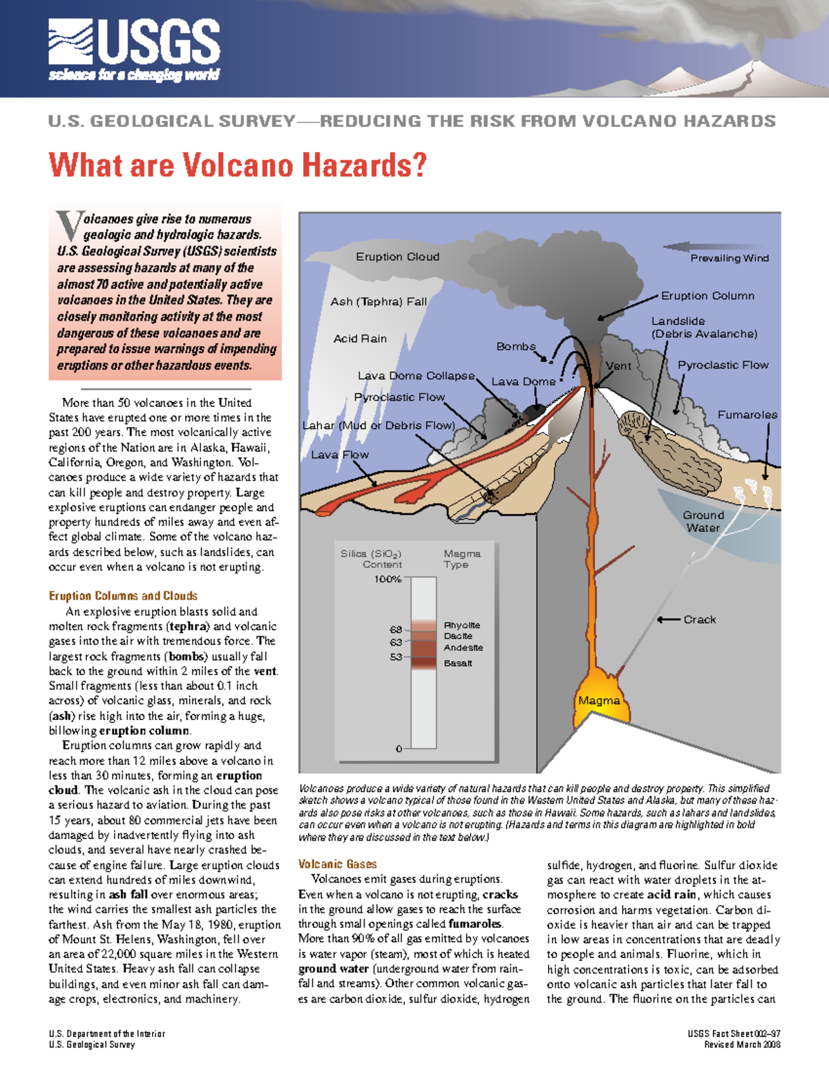 Fs00297 Volcanoes - DM notes - U. Department of the Interior U ...