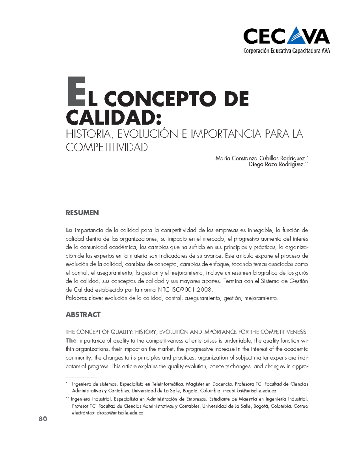 Tema-2 A-Definiciones-del-Termino-Calidad - EL CONCEPTO DE CALIDAD ...