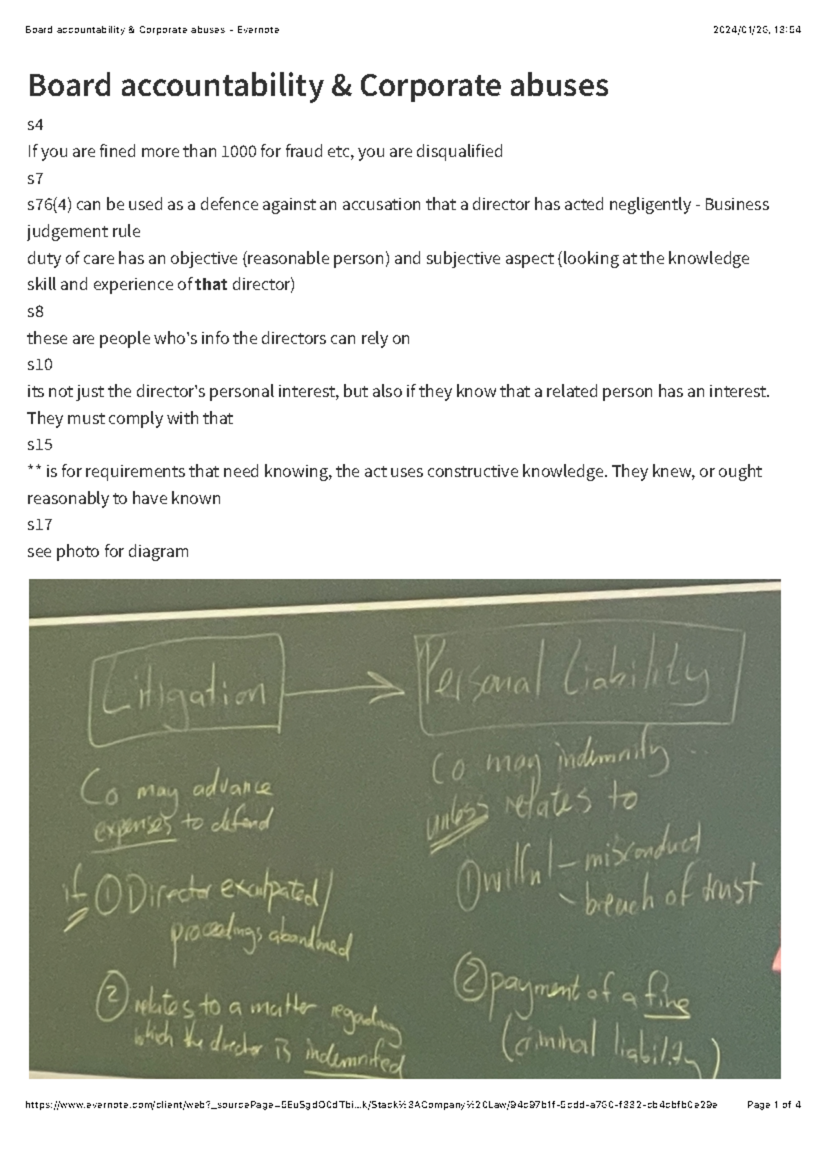 Board accountability & Corporate abuses - Evernote - - Studocu