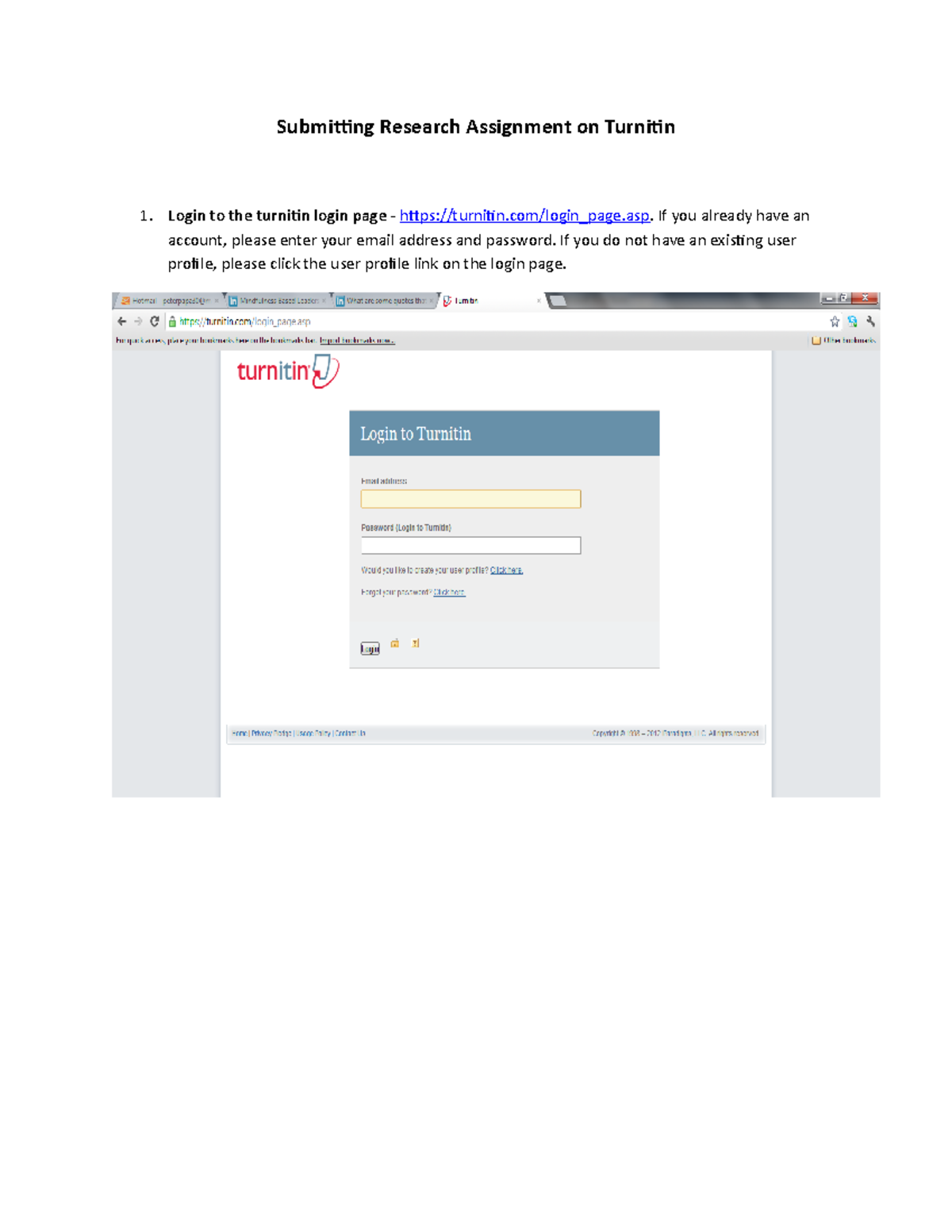 Turn It In Instruction - 3430A Summer 2022 - Submitting Research ...