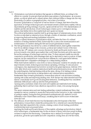 A comparison between the first and the third wave of globalization ...