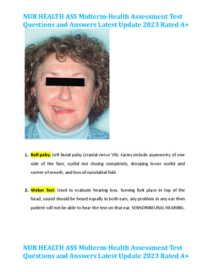 NUR6665 Final EXAM - Question 1 The Confusion Assessment Methods ...