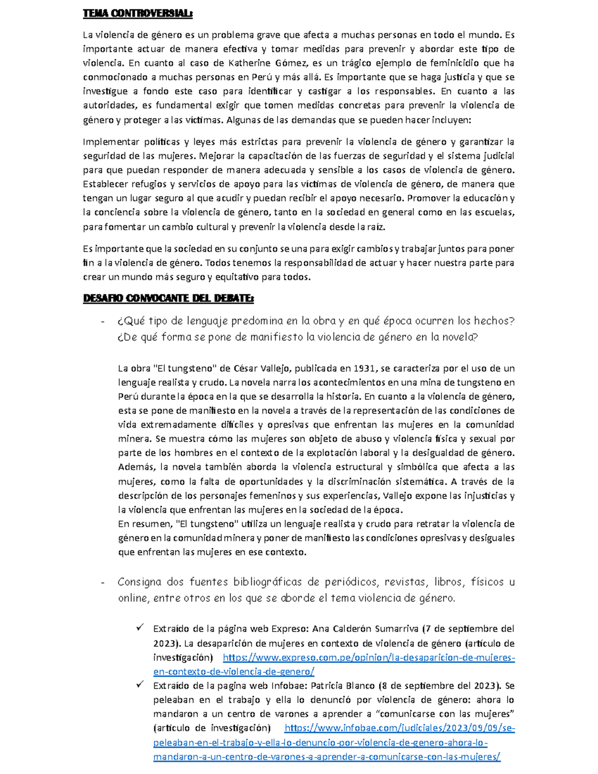 Debate 2 - Apuntes para cuando haya tarea de comunicacion - TEMA ...