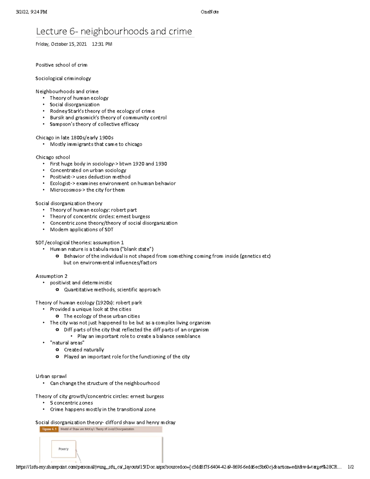 Lecture 6 - lec 6 notes - 3/2/22, 9:24 PM OneNote - Studocu