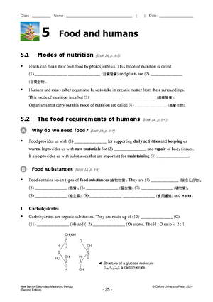 Biology S3 Introducing biology - F3 Biology Notes 1. Characteristics of ...