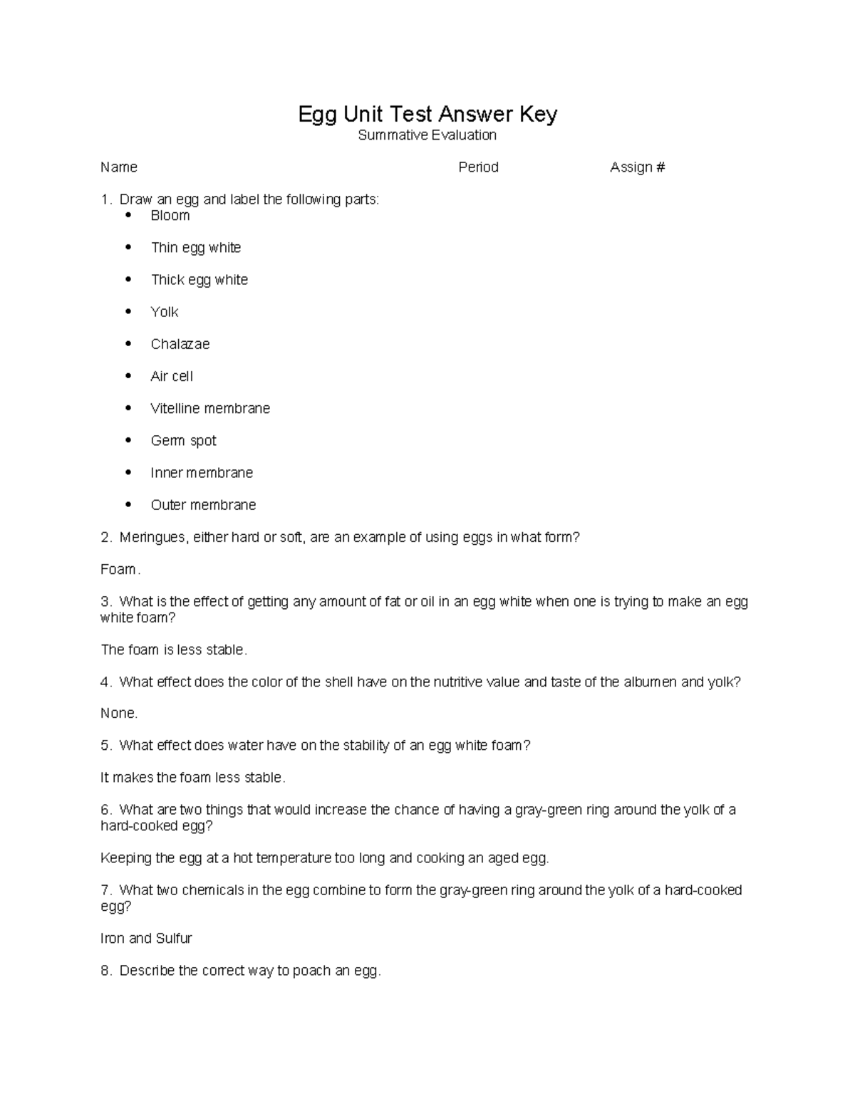 Egg Unit Test Answer Key - Egg Unit Test Answer Key Summative ...