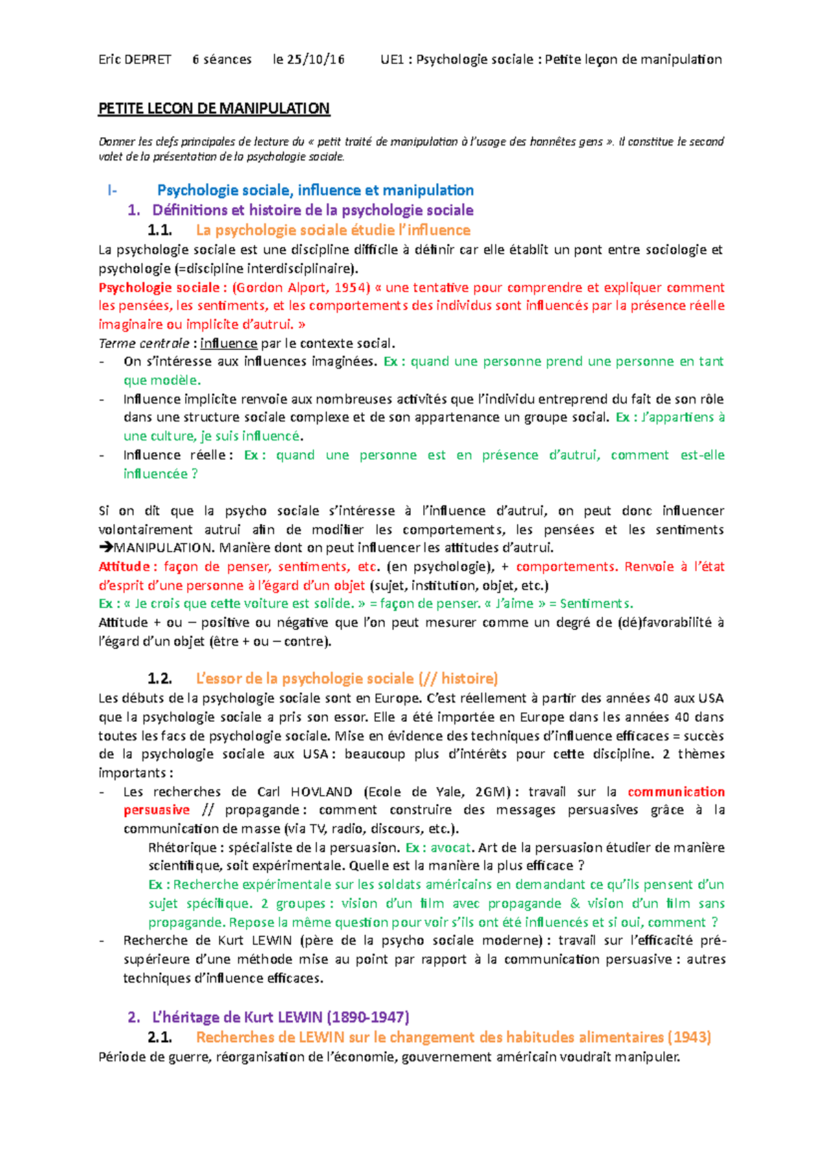 Petite leçon de manipulation - PETITE LECON DE MANIPULATION Donner les ...