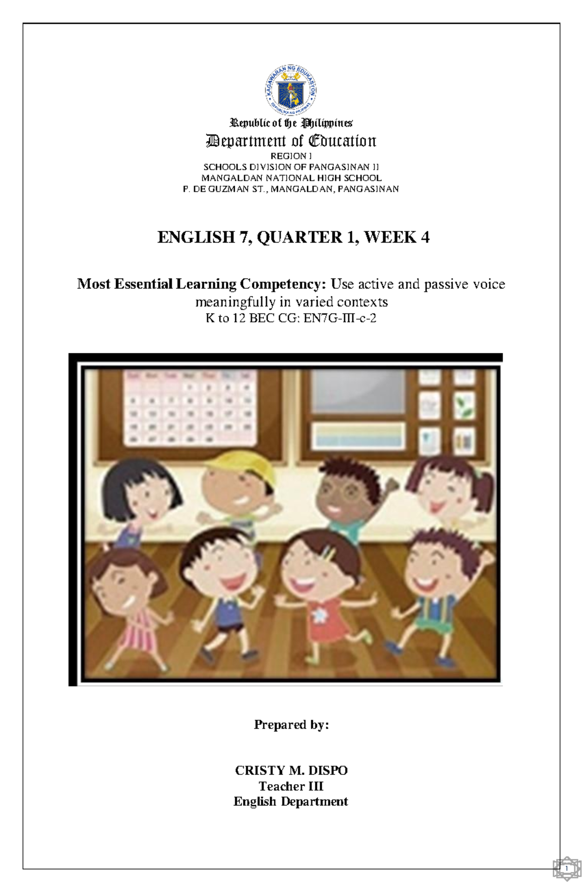 Q1L3-Active and Passive Voice- Dispo-converted - Republic of the ...