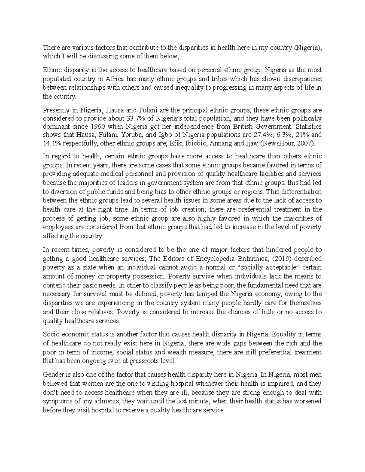 Introduction TO Sociology UNIT 7 Discussion Assigjnment - There are ...