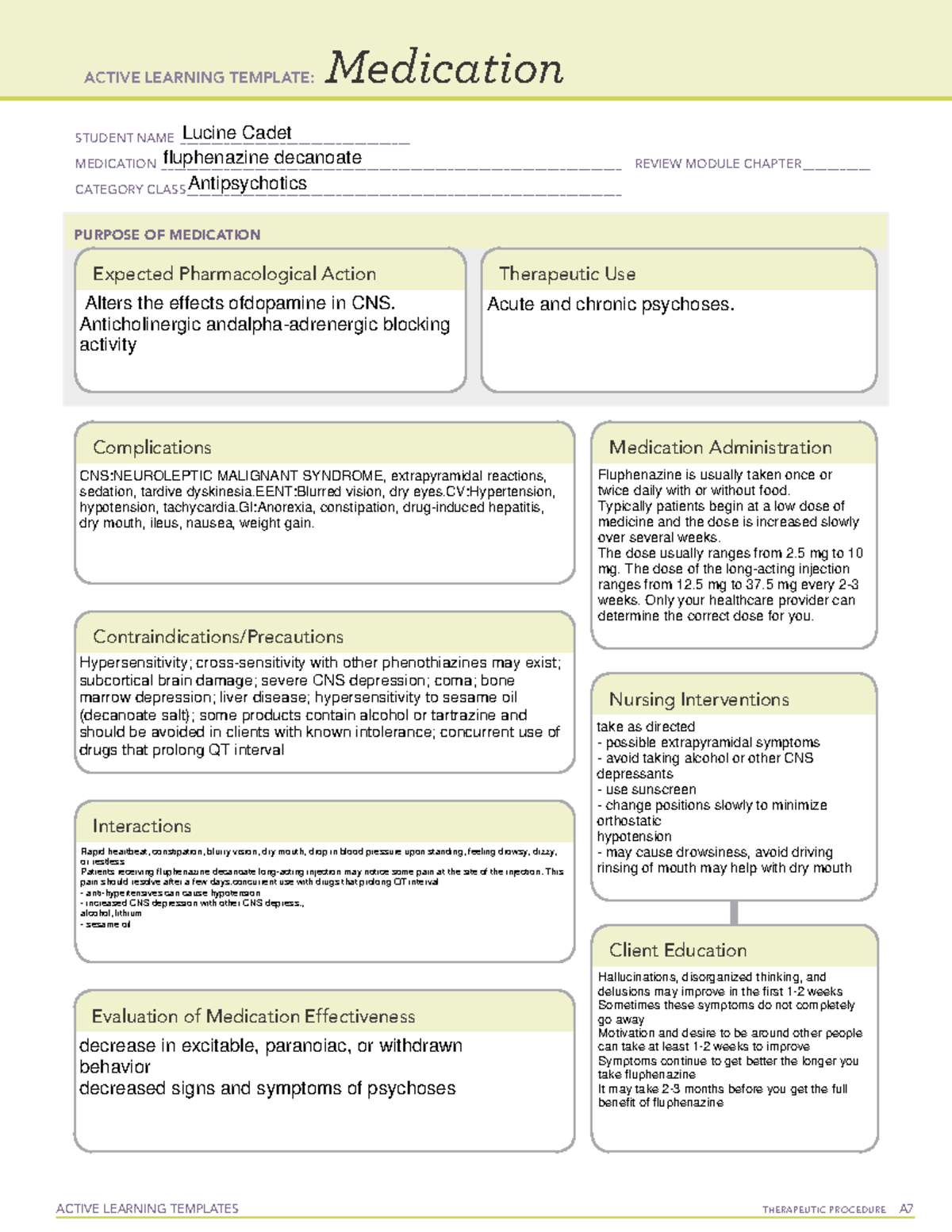 Fluph - idk - ACTIVE LEARNING TEMPLATES TherapeuTic procedure A ...