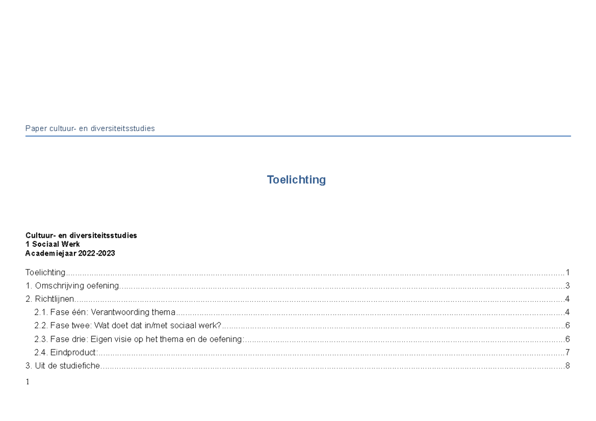 CDS paper 2022-2023 - ye ye - Paper cultuur- en diversiteitsstudies ...