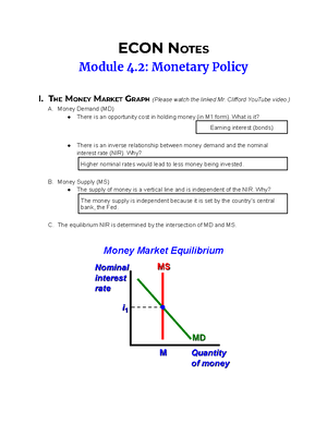 Economics Module 3.1 Notes - Part 1 - ECON NOTES MODULE 3: AGGREGATE ...