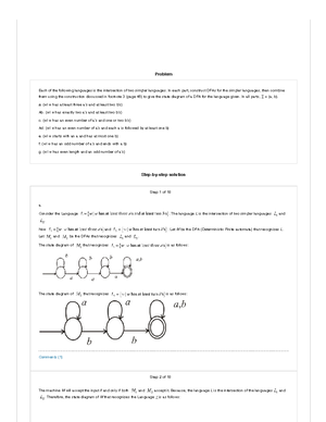 10 - theory of automata chapter#1 question 10 - Problem Use the ...