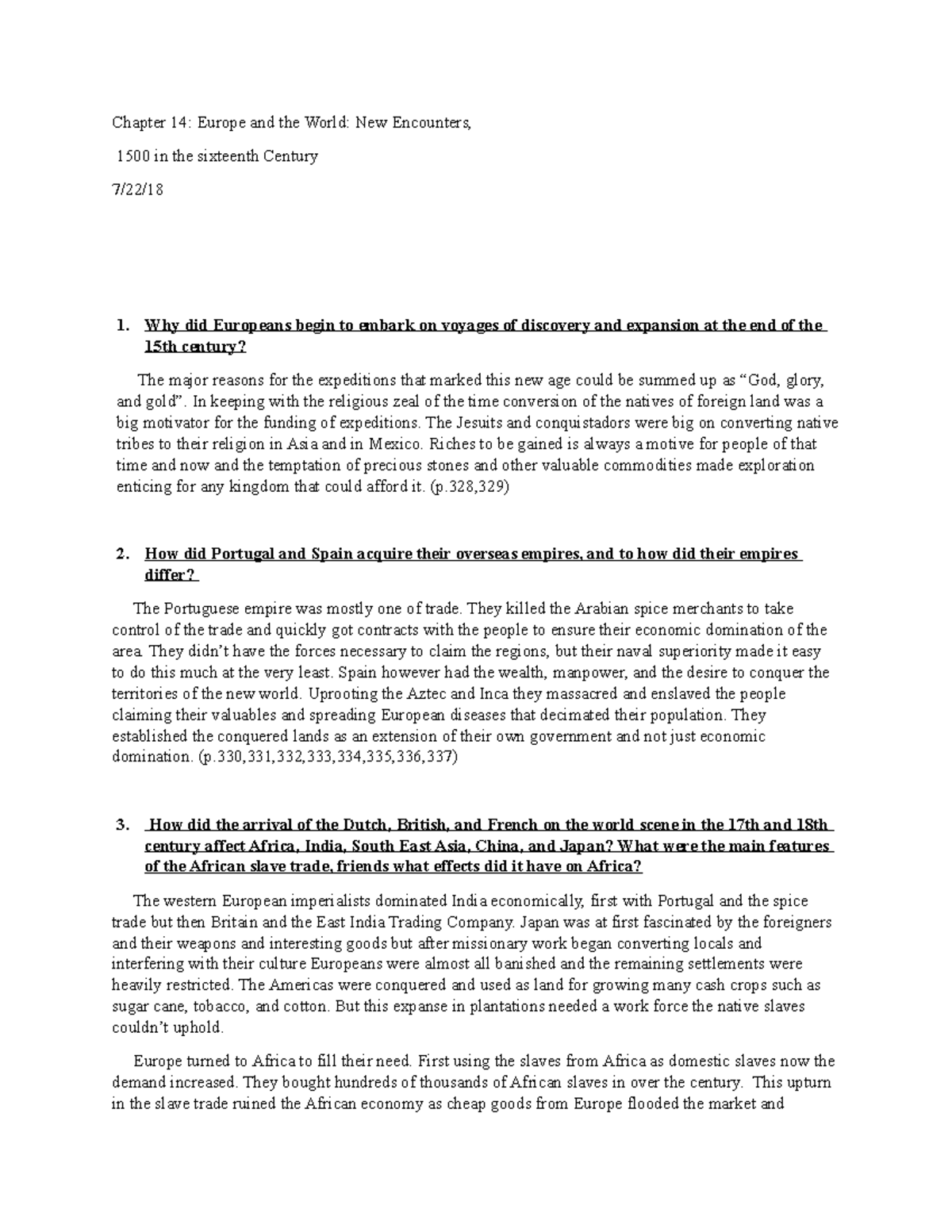 Westerncivchapter 14 - All books first page questions are answered ...