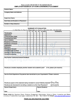 Placement Timesheet - AIL2503: Language in the Workplace Tutor: Jane ...