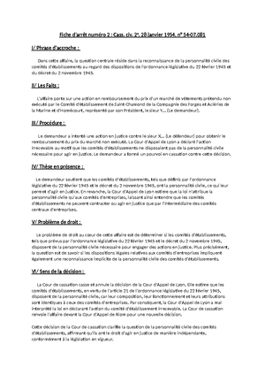 Commentaire article 61-3-1 Ccivil TD6 - L Note obtenue : 15/ Article à ...