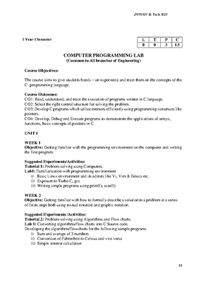 R19 OOPS unit 1 (Ref-2) - materials university materials - Object Oriented Programming through ...