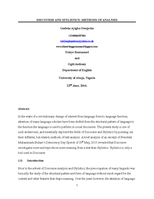 Critical Discourse Analysis History, Agenda - See discussions, stats ...