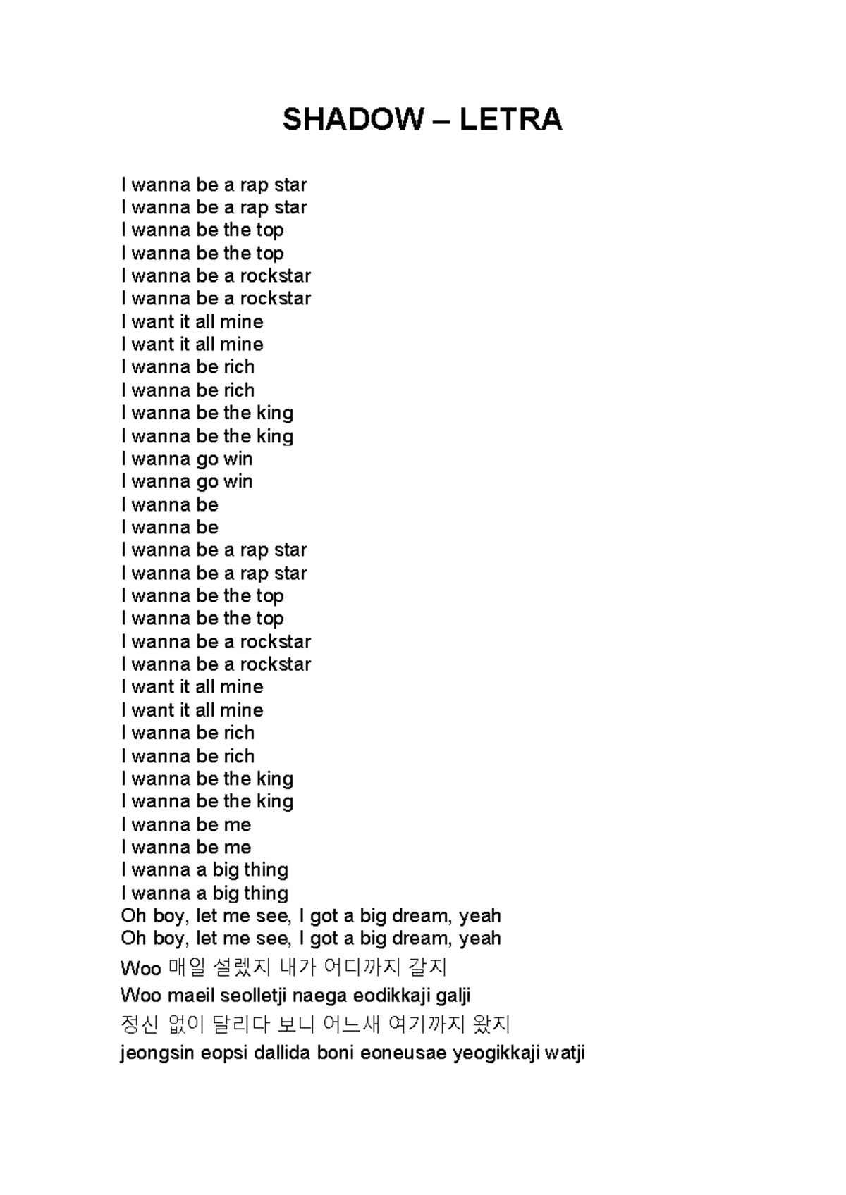 Shadow - Letra - Resumen Taller de sonido y musicalización - SHADOW ...