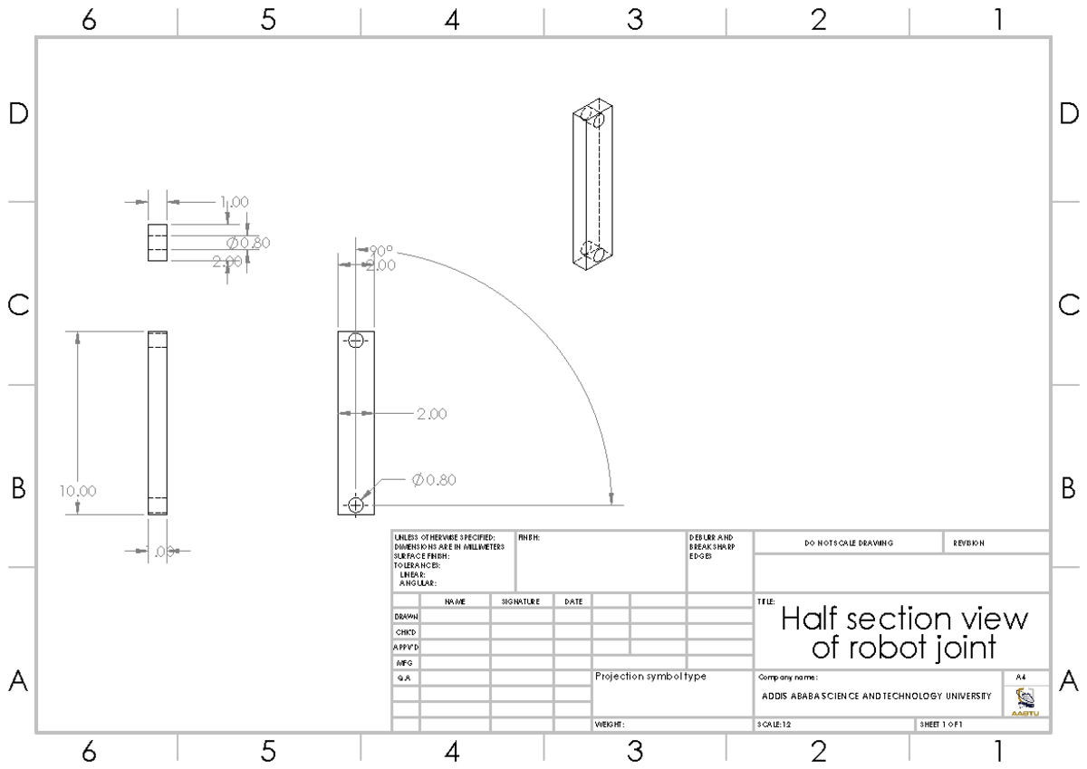 Joint 2D M sheet - Teaching - 10. 1. 2. 2. 0. 90° 2. 1. 0. A A B B C C ...