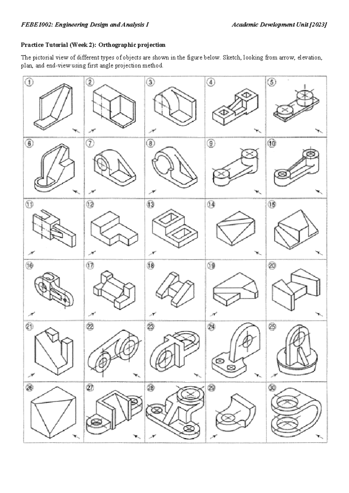 Practice Tutorials WEEK 2 - 2023 - FEBE1002A - FEBE1002: Engineering Design and Analysis I ...