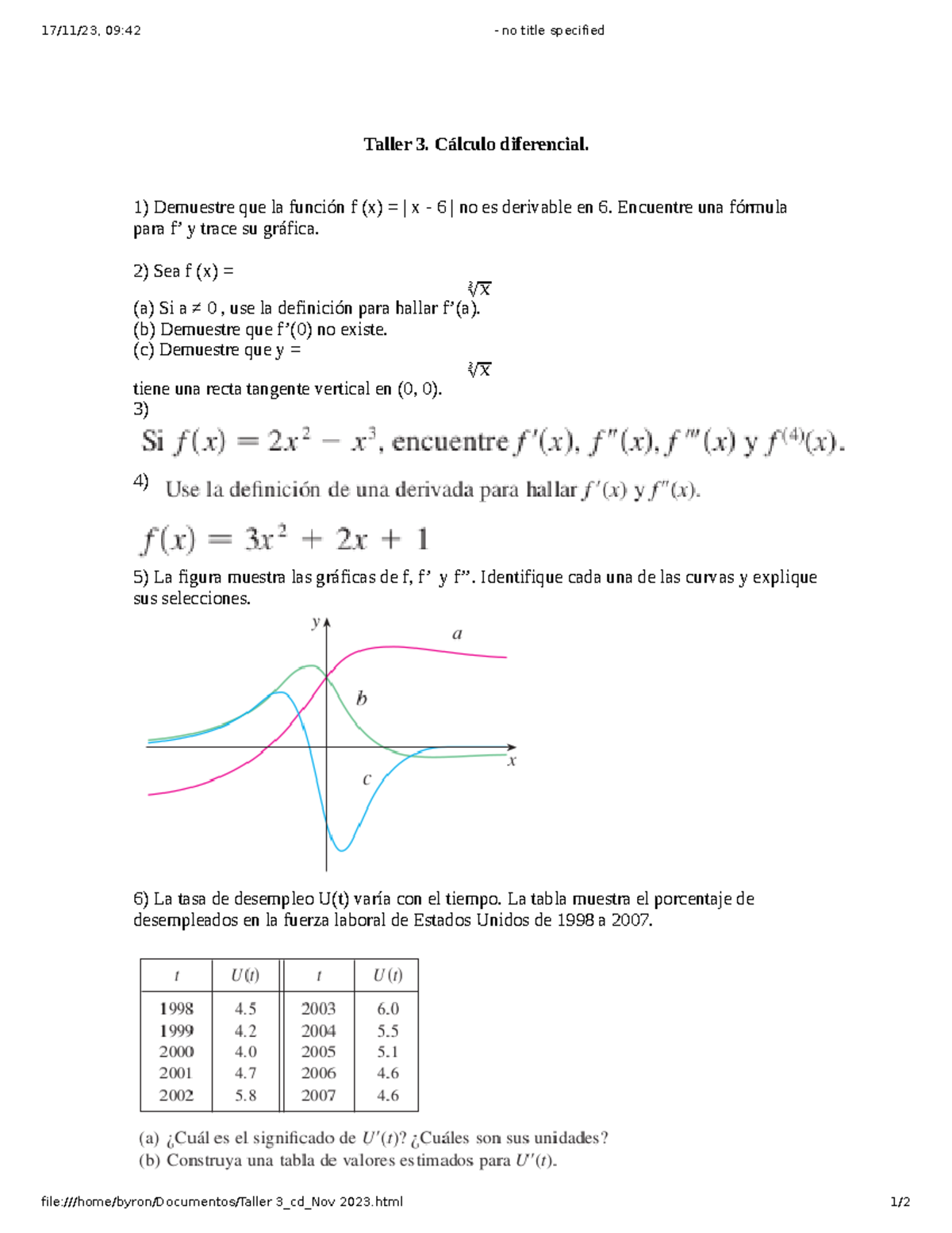Taller 3 CD - 17/11/23, 09:42 - no title specified file:///home/byron ...