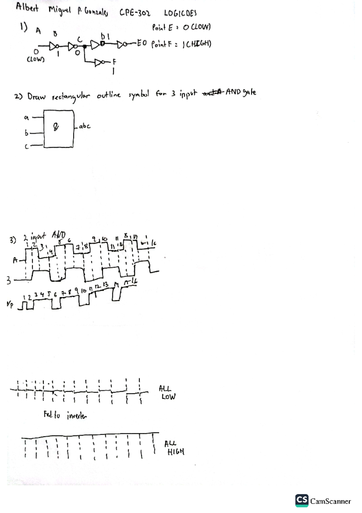 Logic- Gates- Gonzales - Albert Miguel P. Conzales LOGICDES 1) A B ...